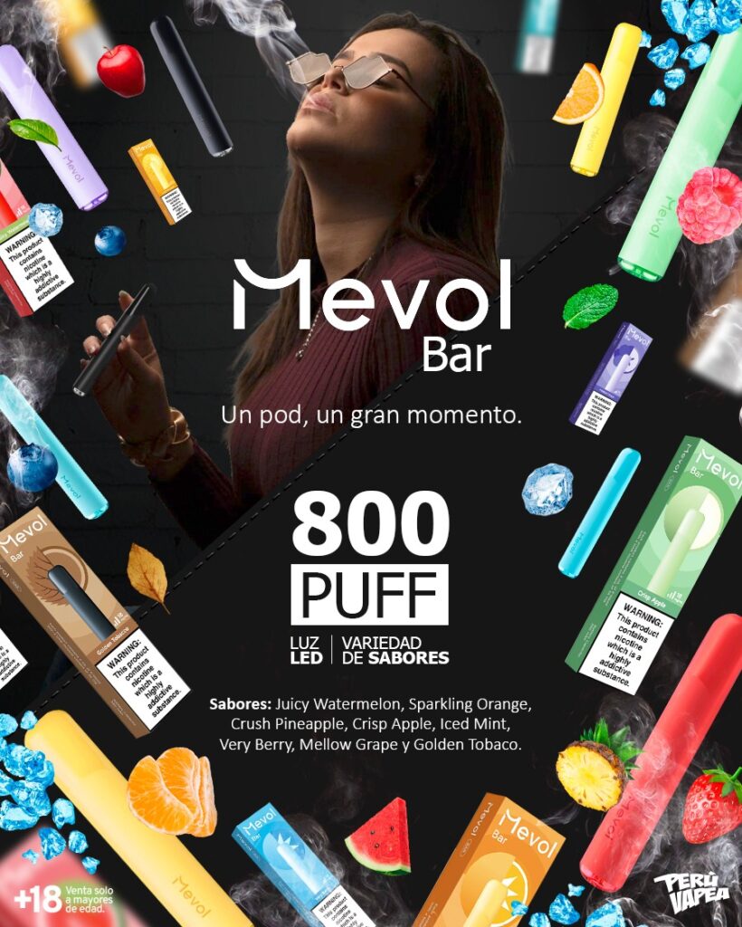 MEVOL BAR 800 PUFF Peru Vapea